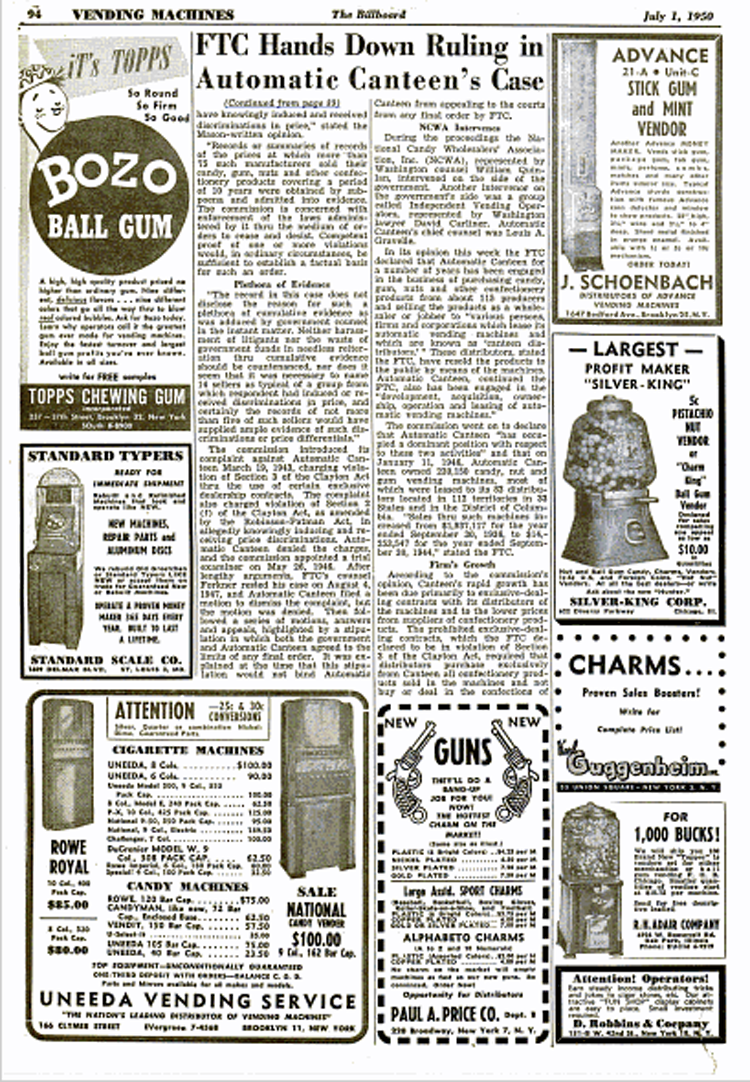 Topps’ 1950 “Bozo Ball Gum” – BattleGrip