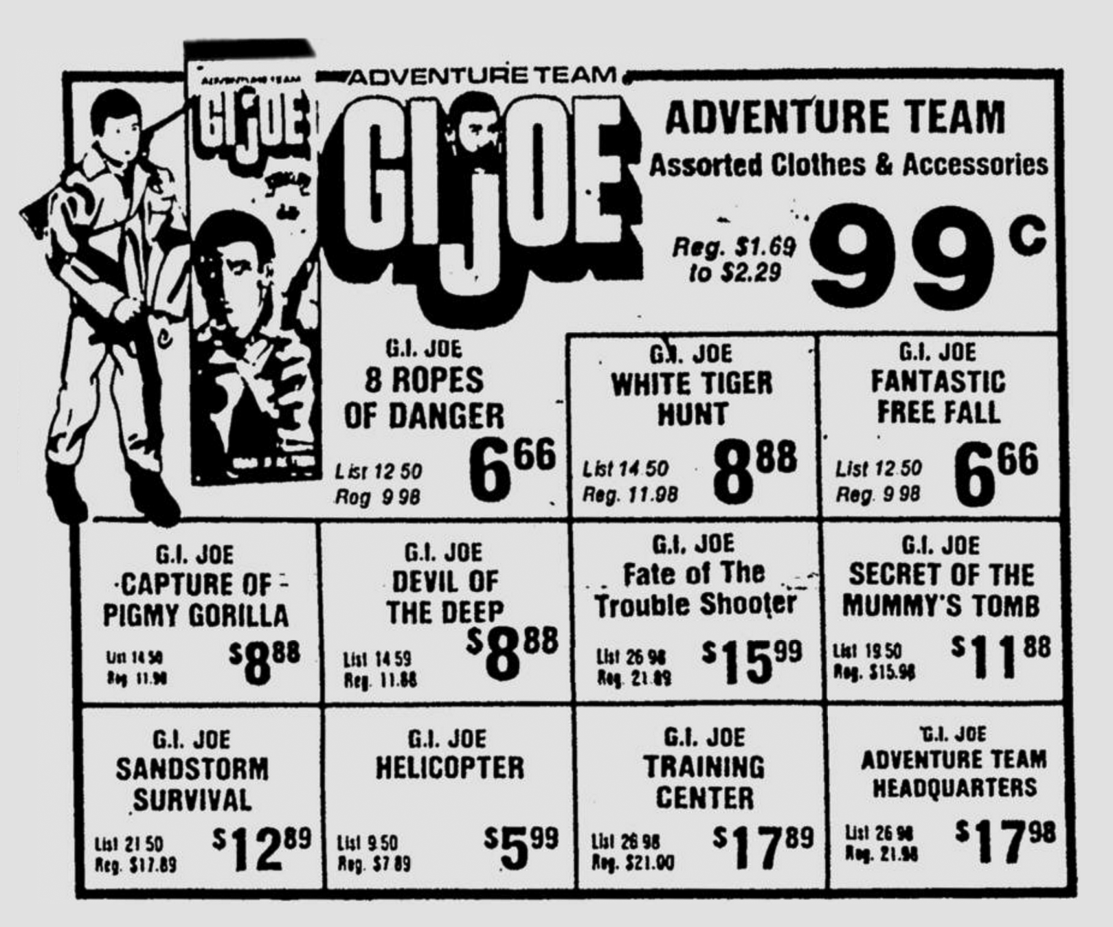 1974 G.I. Joe Adventure Team Newspaper Advertisement – BattleGrip