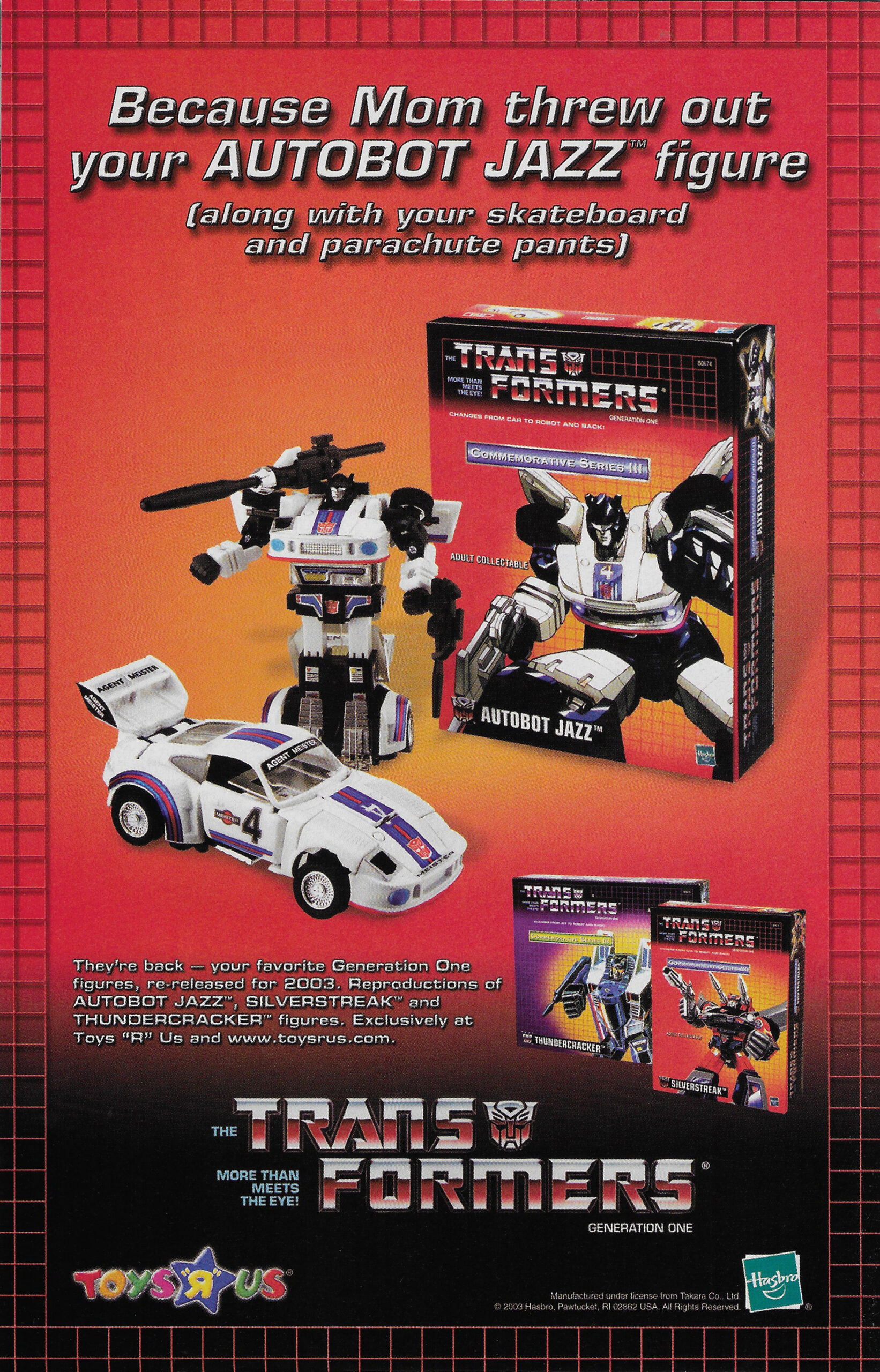 2003 ToysRUs Transformers Toy Reissue Advertisement – BattleGrip