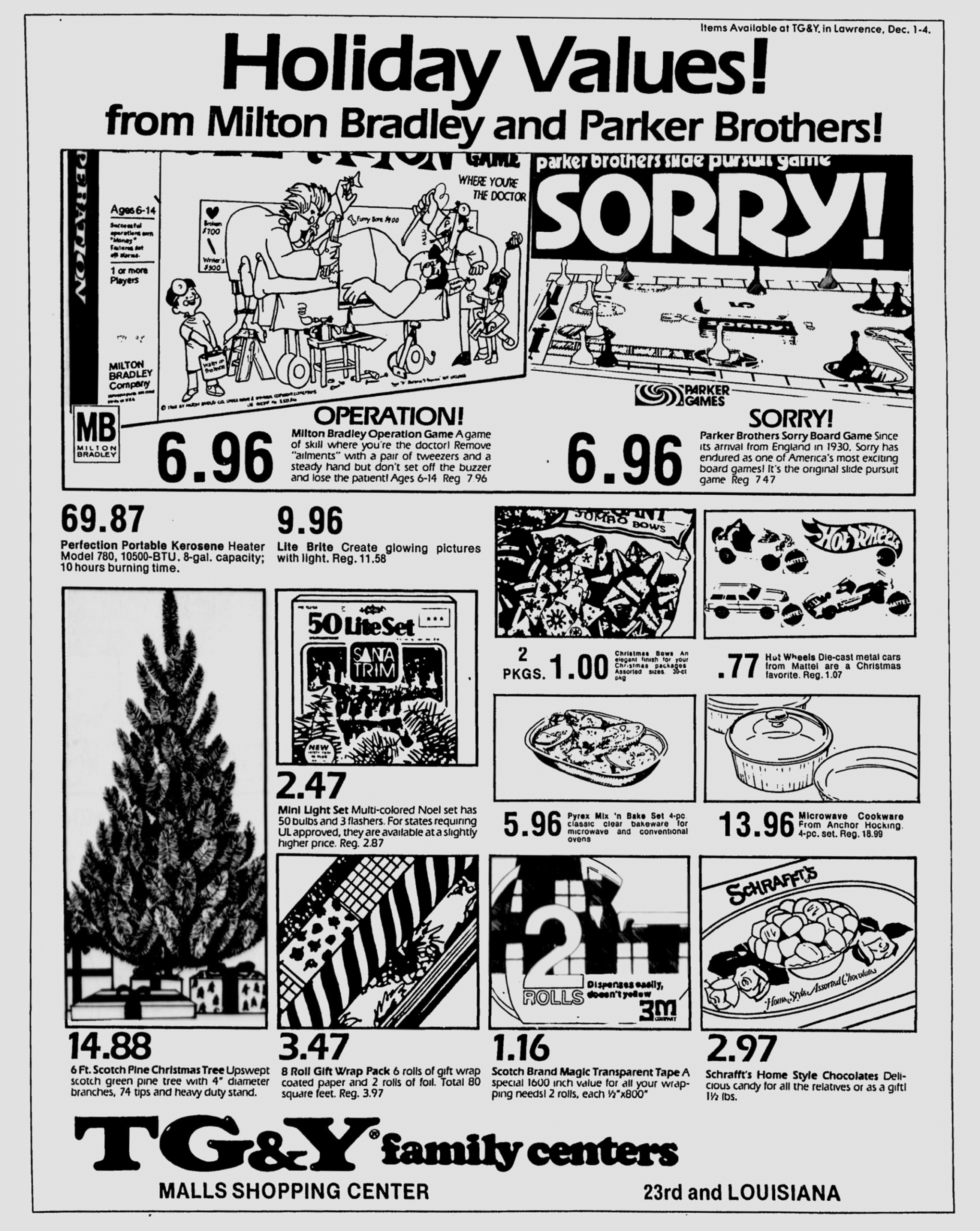 1982 Newspaper Ad for Milton Bradley’s Operation – BattleGrip