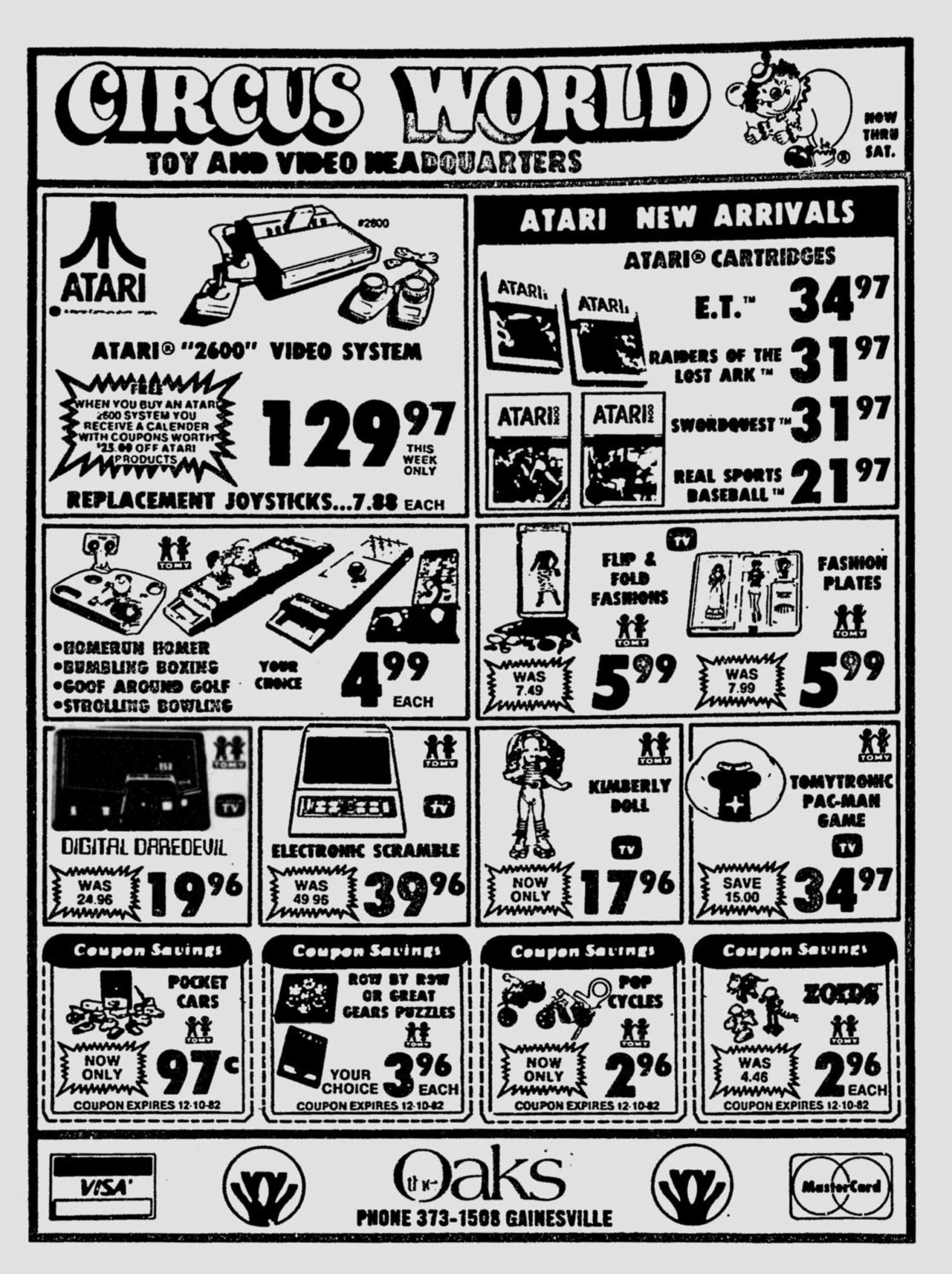 1982 Newspaper Ad for Tomy Wind-Up Games – BattleGrip