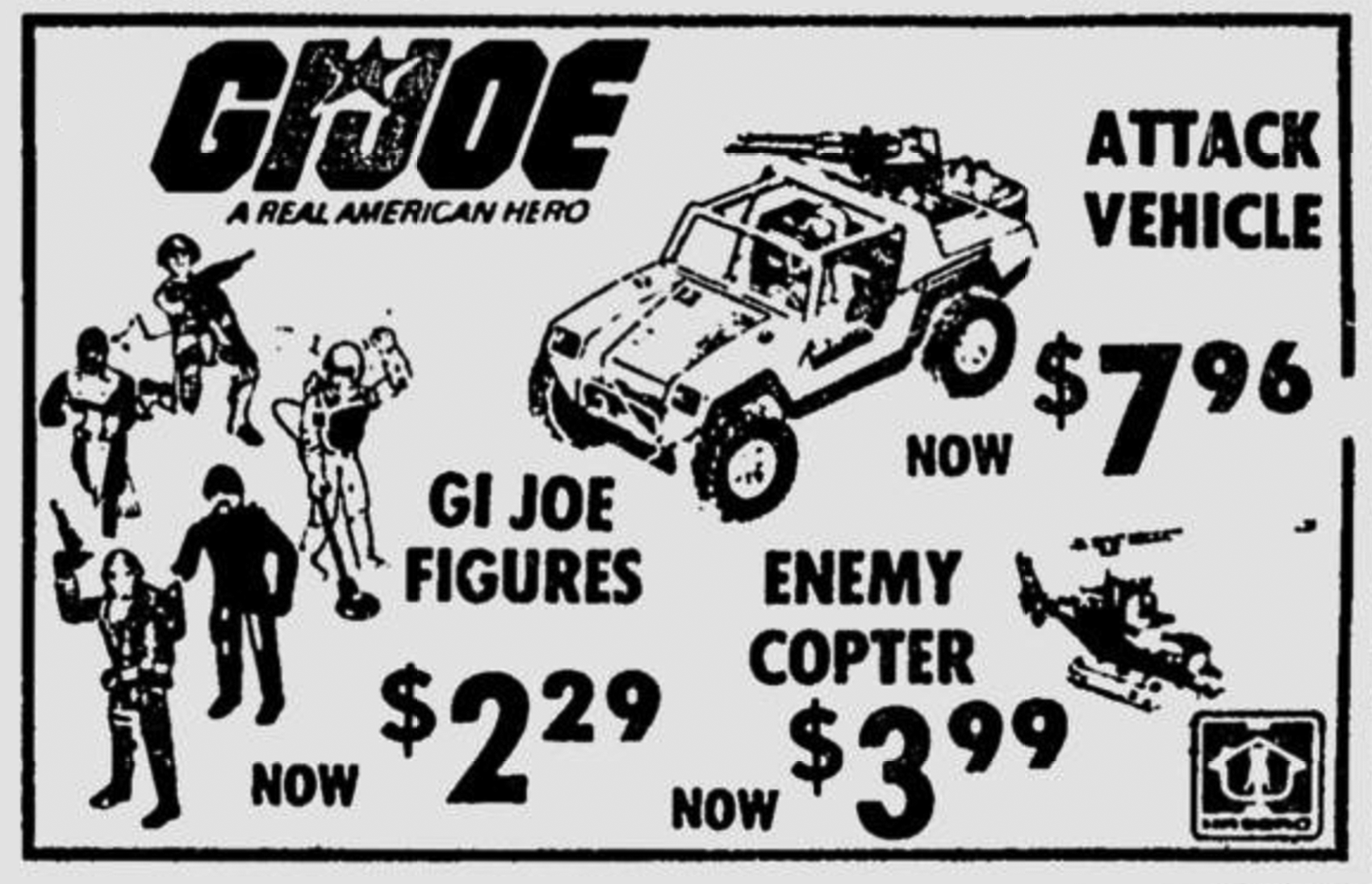 1983 G.I. Joe Newspaper Ad Featuring the VAMP, Fang, and Action Figures ...