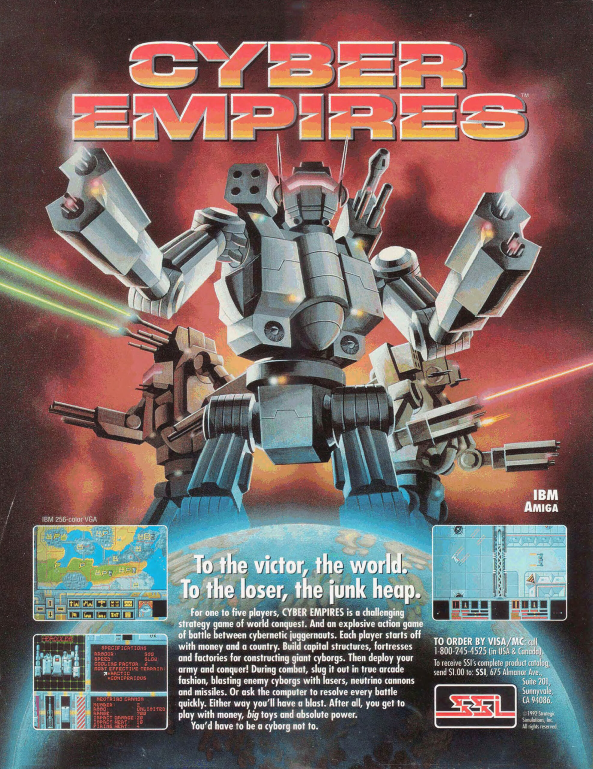 Cyber Empires from SSI in 1992 – BattleGrip
