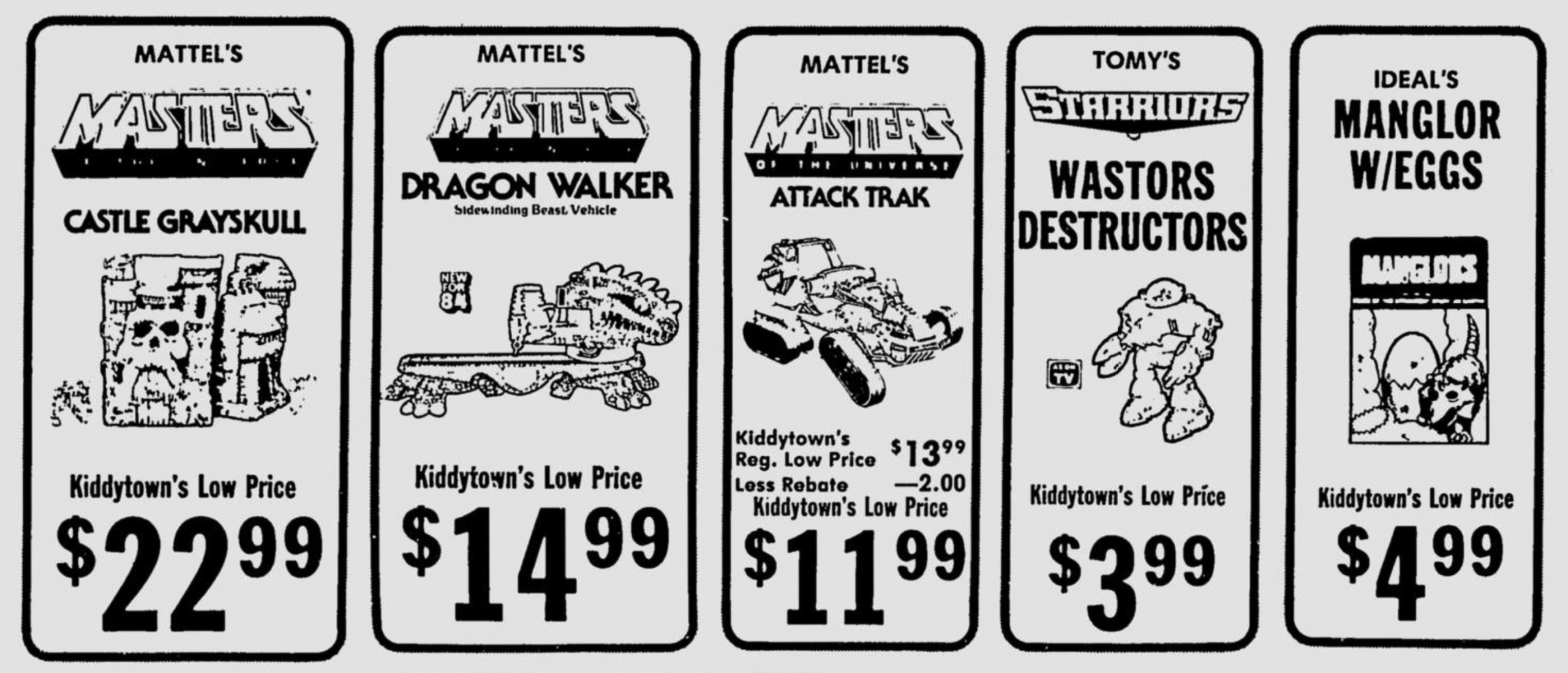 Mattel’s Masters of the Universe, Tomy’s Starriors, and Ideal’s ...